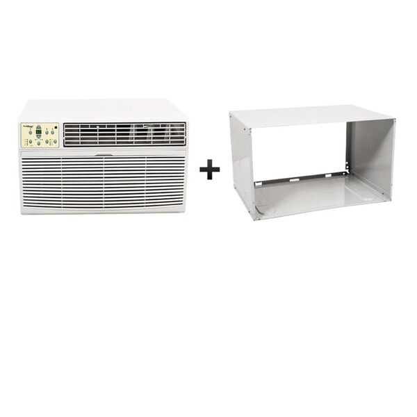 Koldfront 12000 BTU 230V Through the Wall Air Conditioner with 10600 BTU Heater with Remote And Sleeve WTC12001WSLV Zoro